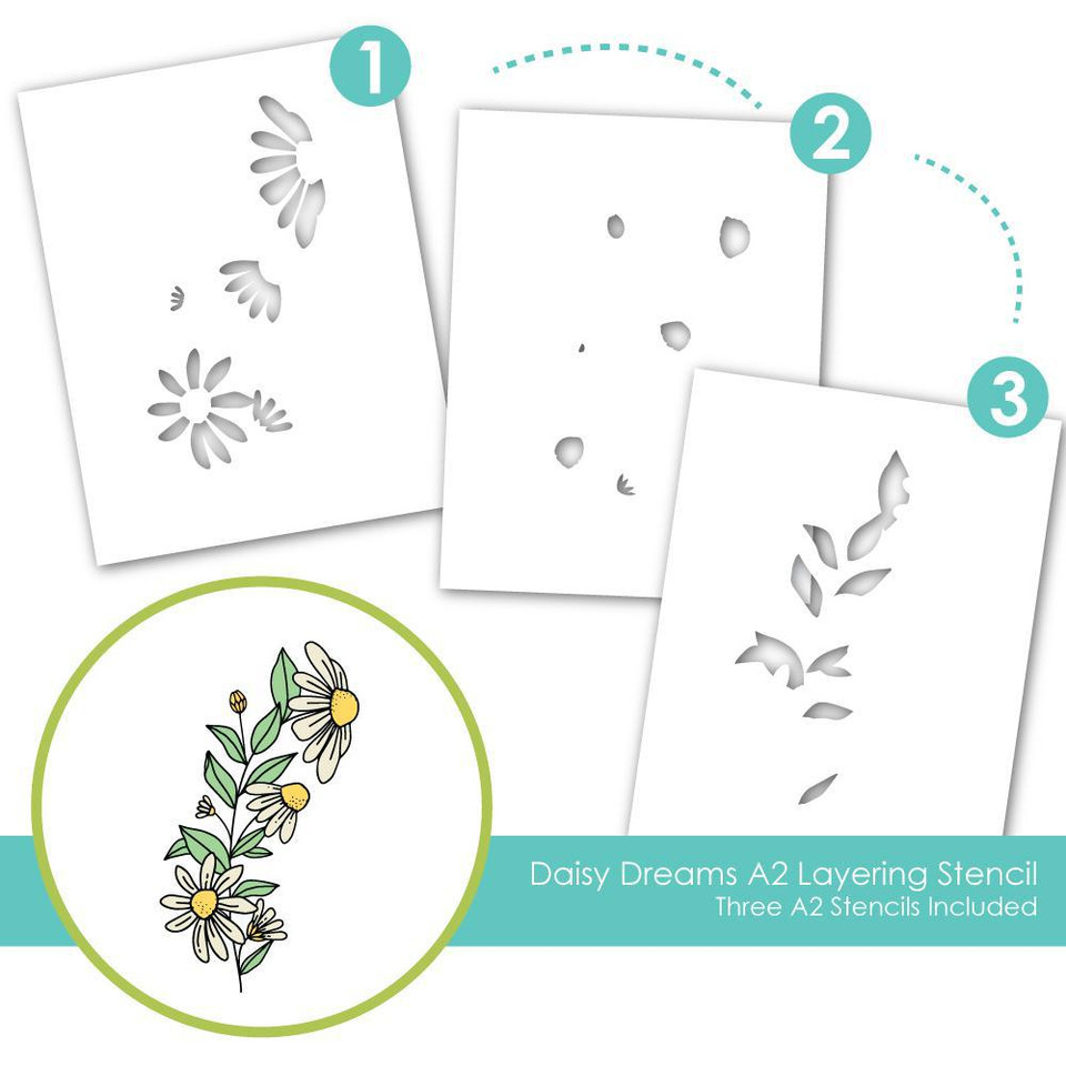 Daisy Dreams Layering Stencil