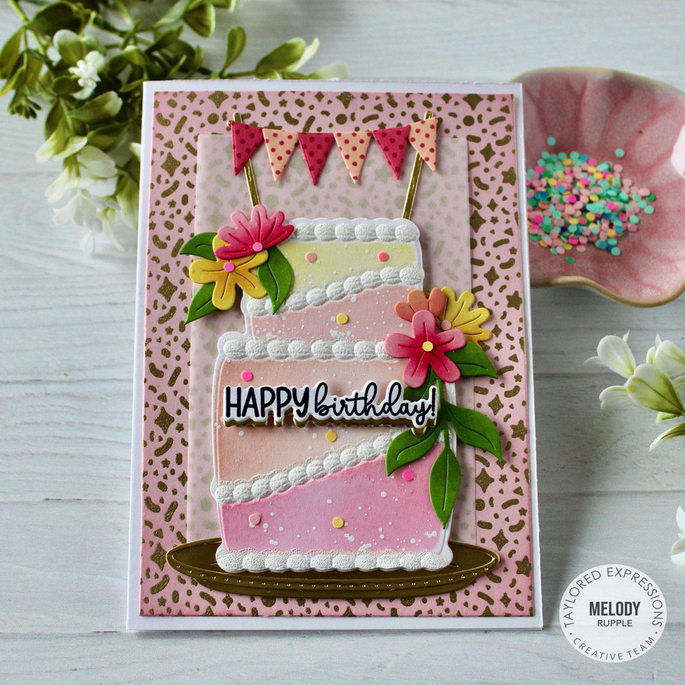 Full-Coverage Red Rubber Stamps | Background Stamps for Cardmaking