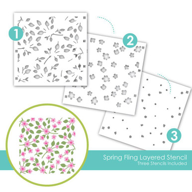 Spring Fling Layering Stencil