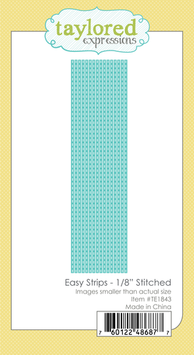 Easy Strips Die - 1/8" Stitched - Taylored Expressions