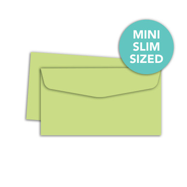 Mini Slim Envelopes - Granny Smith