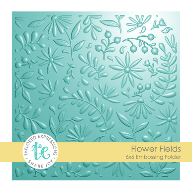 Flower Fields 3D Embossing Folder