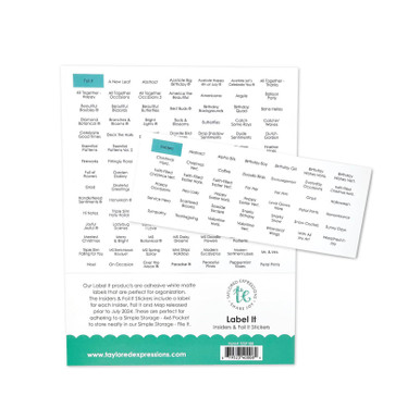 Label It - Insiders & Foil It Stickers