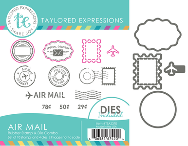 Air Mail Stamp & Die Combo