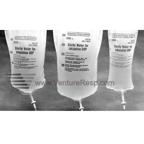 Water Sterile For Inhalation 1000ML 12/cs - Venture Respiratory Inc.
