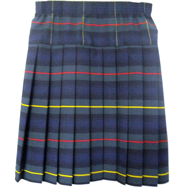 Girls School Uniform Yoke Pleated Plaid Skirt - Engelic Uniforms