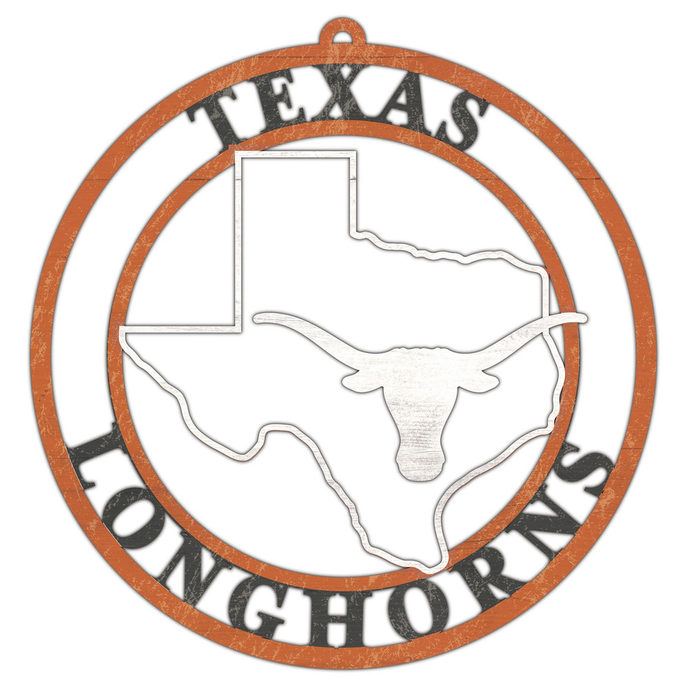 Texas Longhorns Team Logo Cutout Door Hanger - Sports Unlimited
