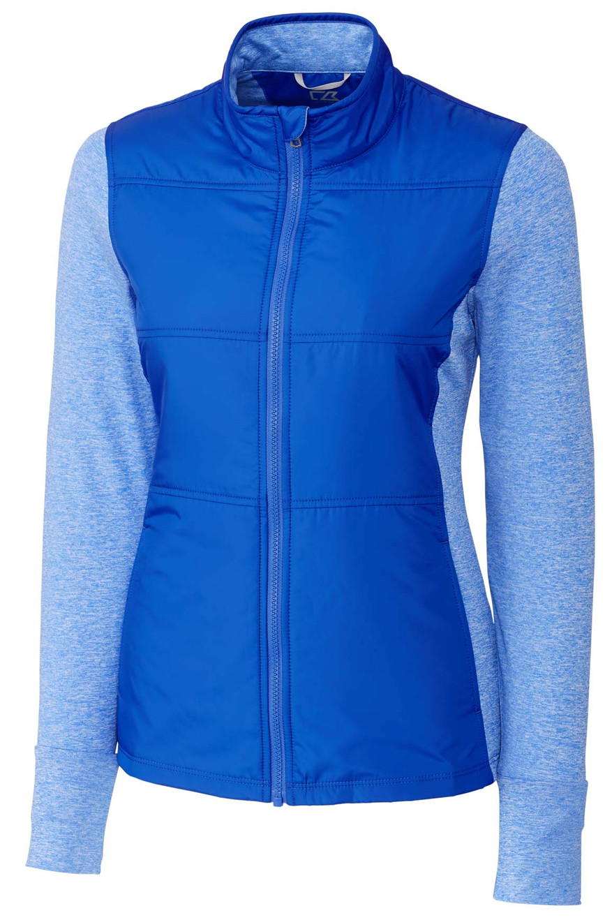 Cutter & Buck Stealth Hybrid Quilted Women's Custom Windbreaker Jacket ...
