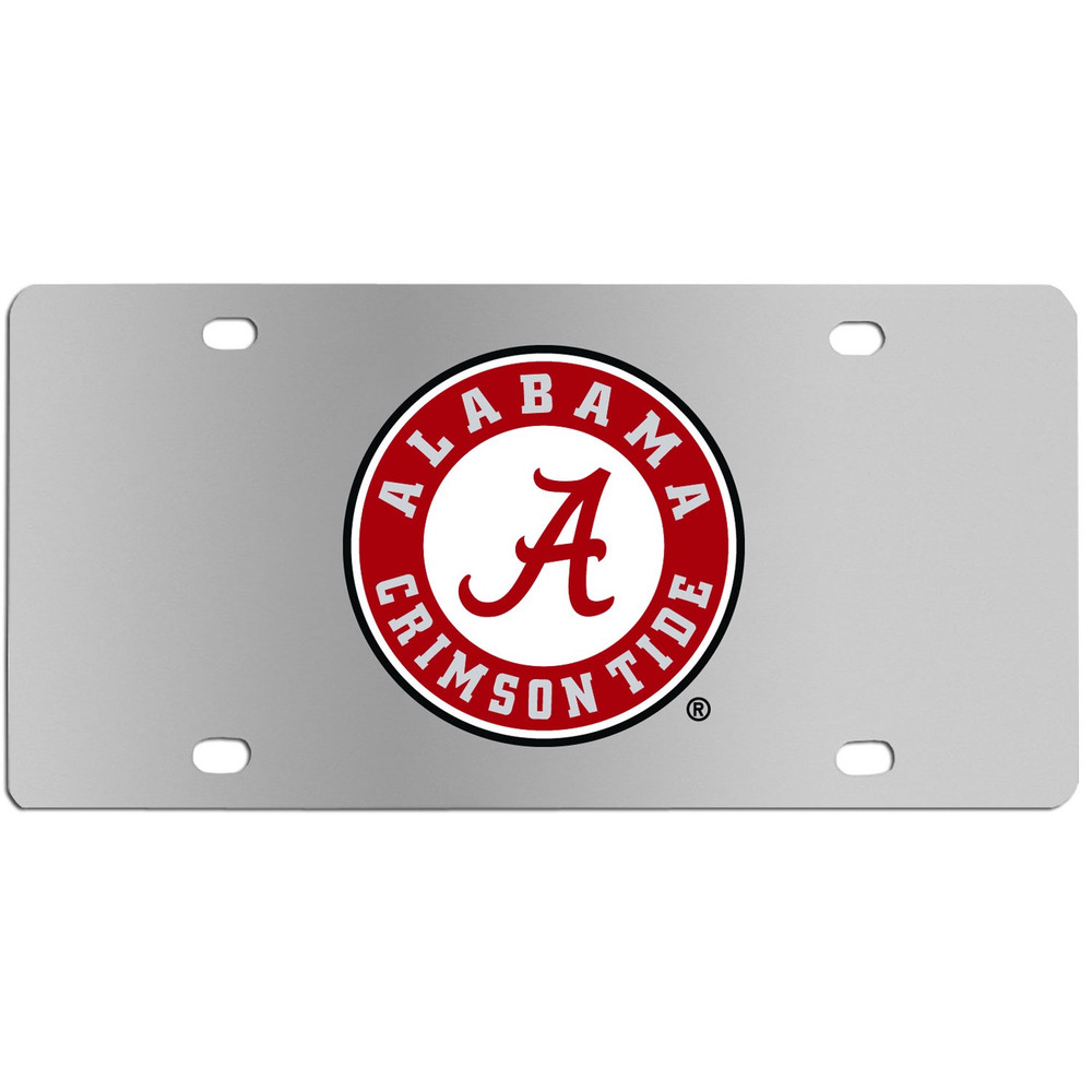 Alabama Crimson Tide Steel License Plate Wall Plaque - Sports Unlimited