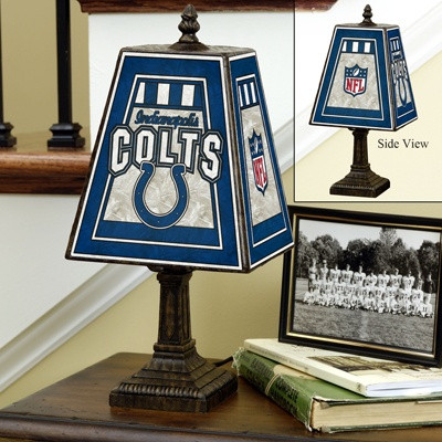Dallas Cowboys NFL Hand-Painted Art Glass Table Lamp - Sports Unlimited