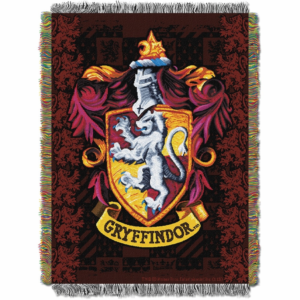 Harry Potter Gryffindor Shield Throw Blanket - Sports Unlimited