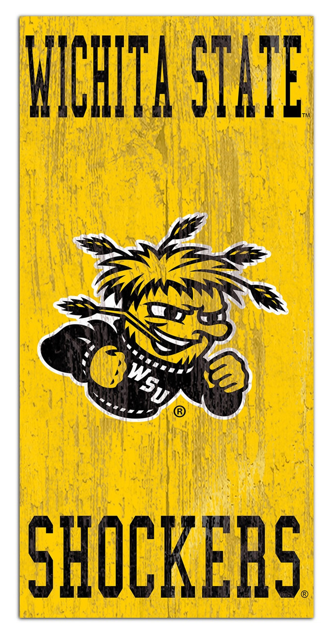Wichita State Shockers 6" x 12" Heritage Logo Sign - Sports Unlimited