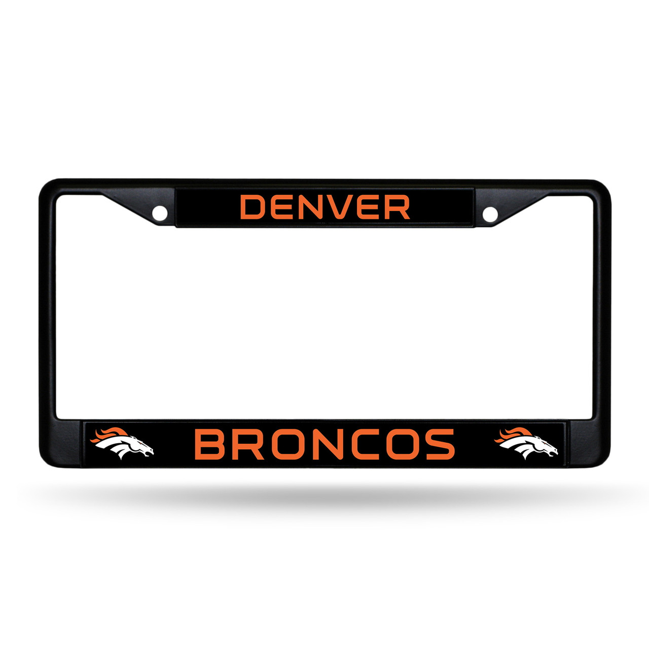 Denver Broncos Black Chrome License Plate Frame - Sports Unlimited