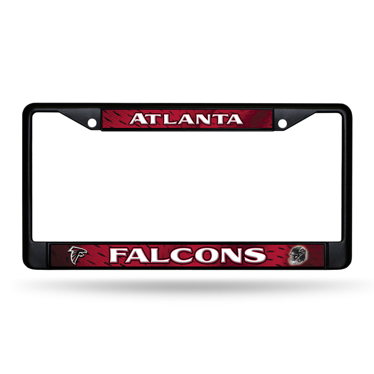 Atlanta Falcons Black Chrome License Plate Frame - Sports Unlimited