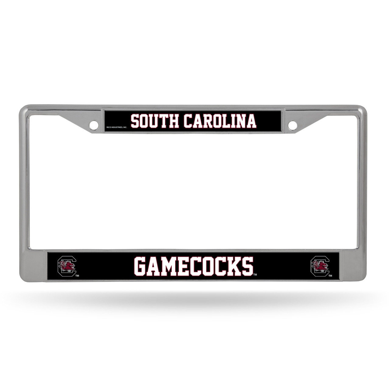 South Carolina Gamecocks Silver Chrome License Plate Frame - Sports ...