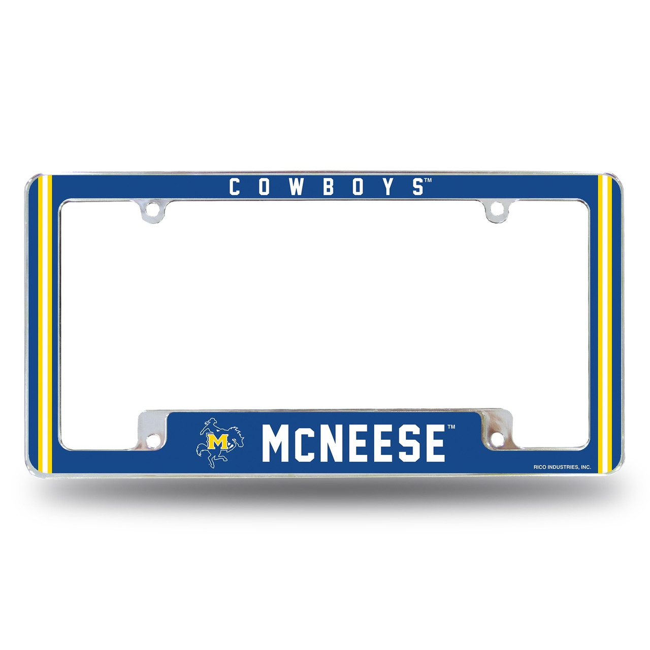 McNeese State Cowboys All Over Chrome License Plate Frame - Sports ...