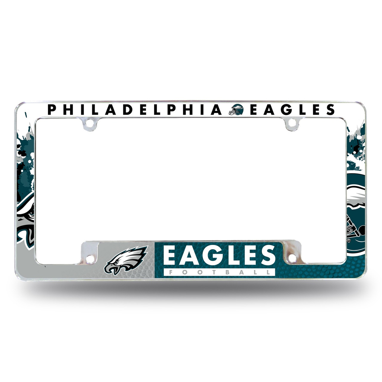 Philadelphia Eagles All Over Chrome License Plate Frame - Sports Unlimited