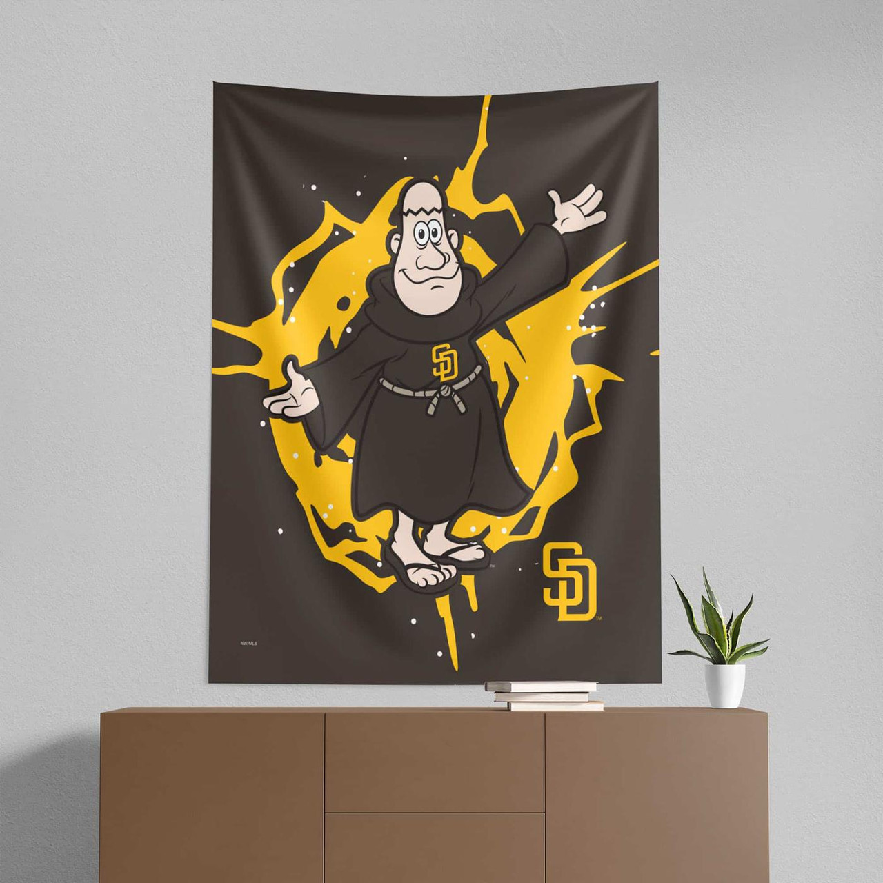 San Diego Padres 50" x 60" Mascot Wall Hanging - Sports Unlimited