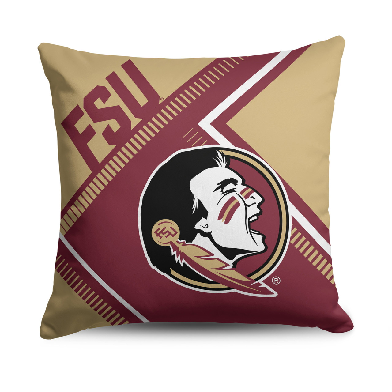Florida State Seminoles 18" x 18" Pulsewave Throw Pillow - Sports Unlimited
