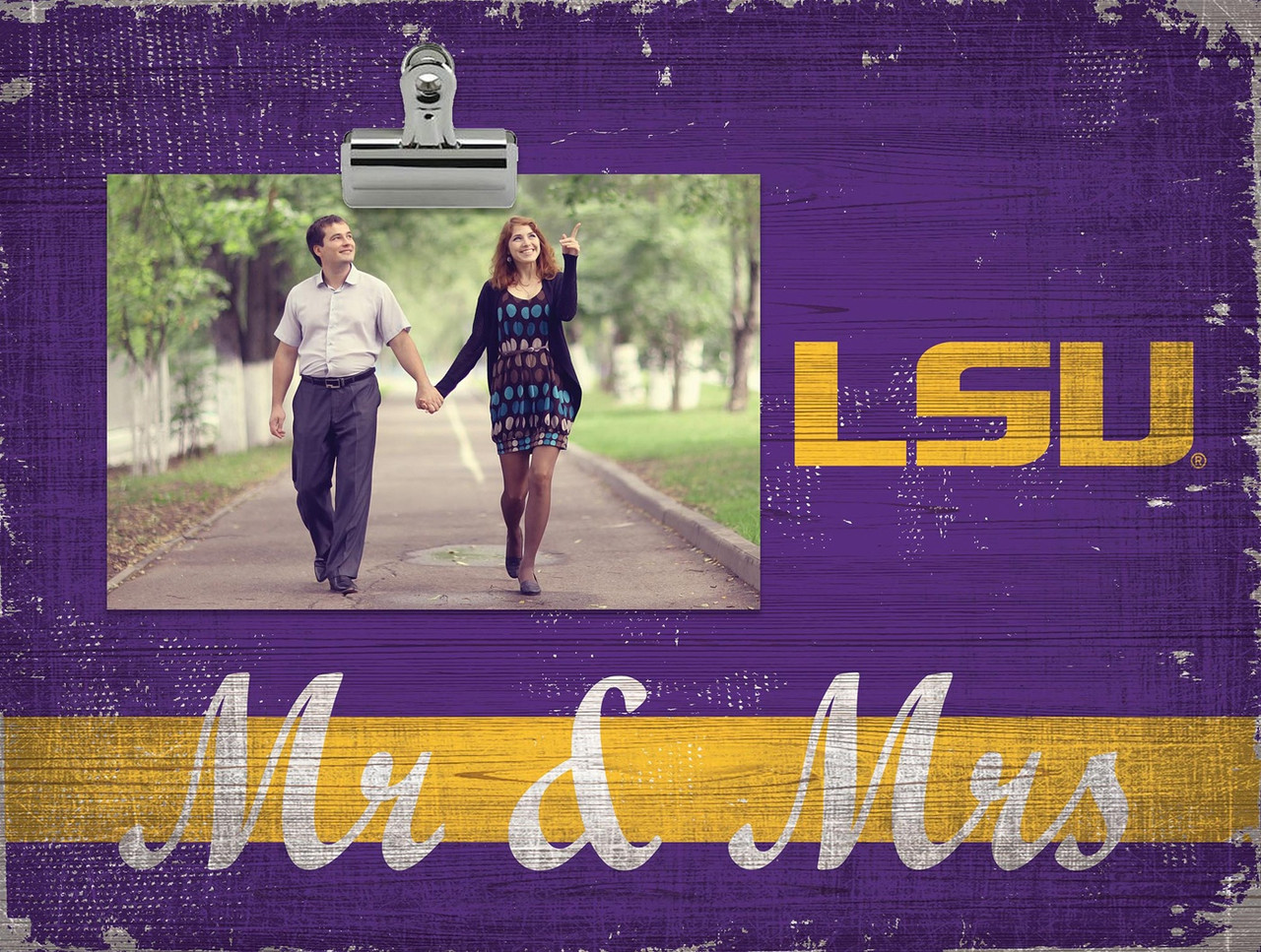 LSU Tigers Mr. & Mrs. Clip Frame - Sports Unlimited