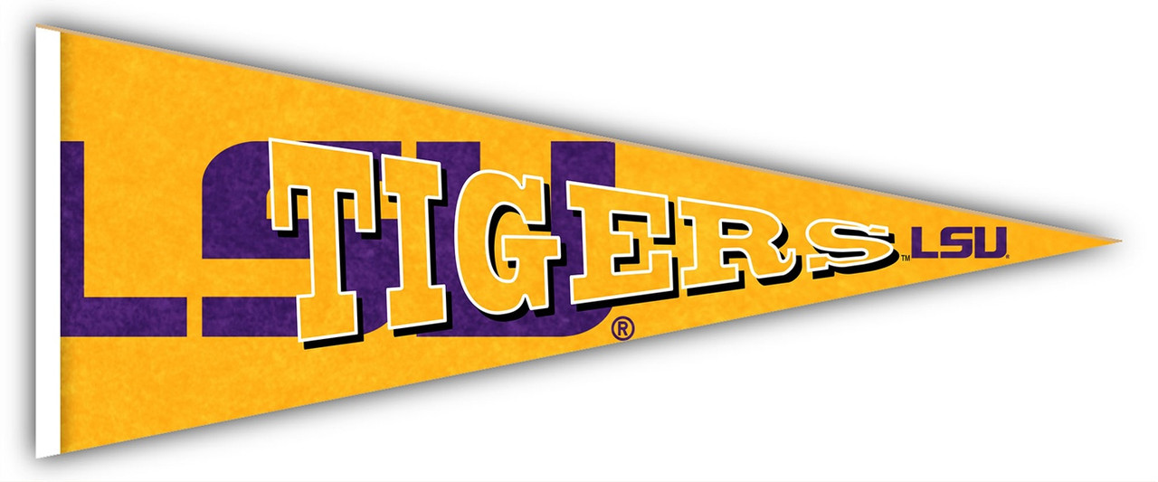 LSU Tigers 24" Wood Pennant - Sports Unlimited
