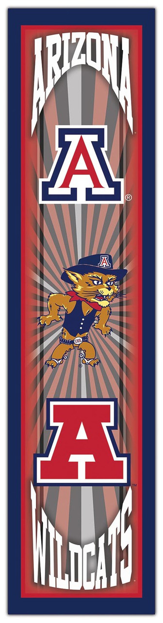 Arizona Wildcats 6" x 24" Throwback Sign - Sports Unlimited