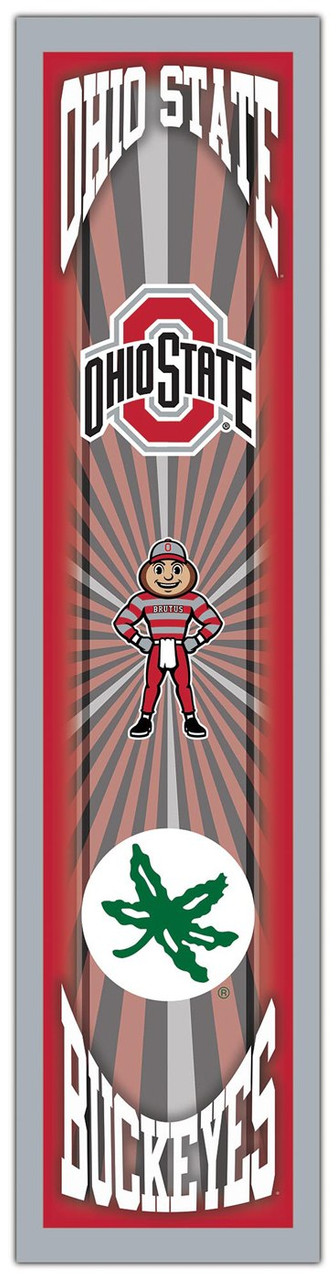 Ohio State Buckeyes 6" x 24" Throwback Sign - Sports Unlimited