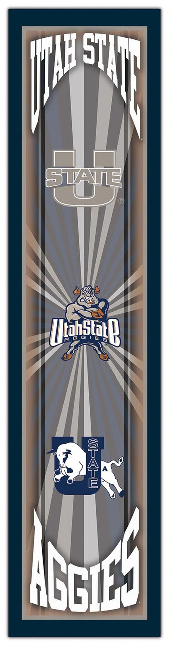 Utah State Aggies 6" x 24" Throwback Sign - Sports Unlimited