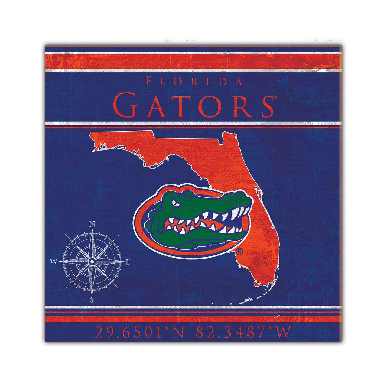 Florida Gators Coordinates 10" x 10" Sign - Sports Unlimited