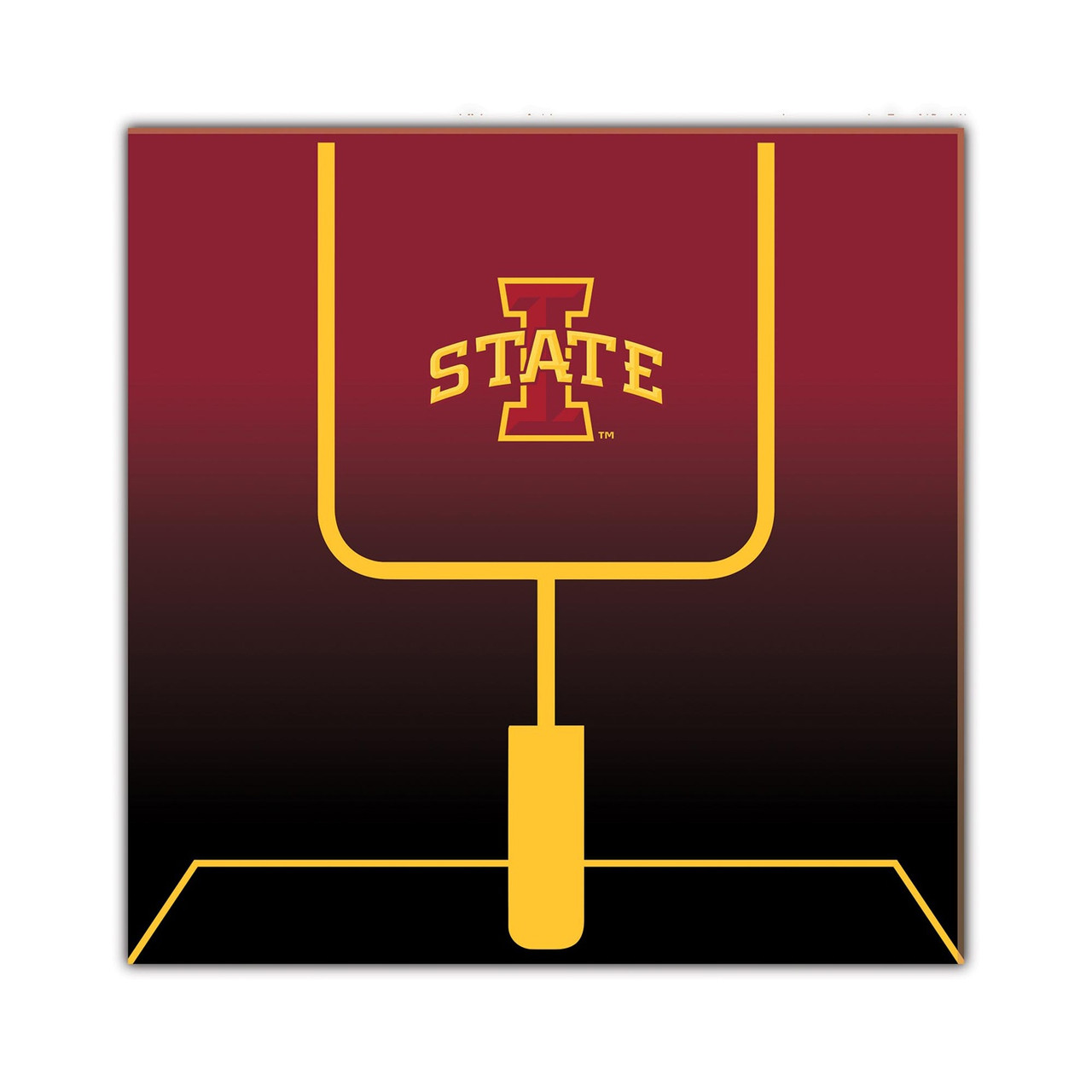 Iowa State Cyclones Goal Gradient 10" x 10" Sign - Sports Unlimited