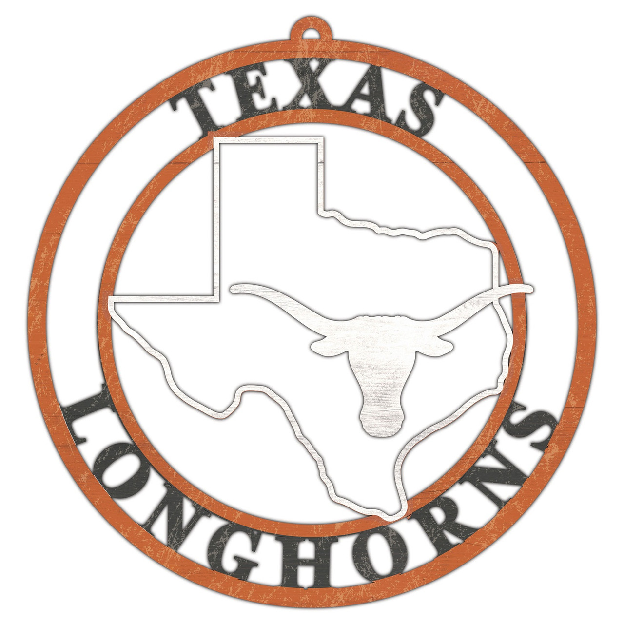 Texas Longhorns Team Logo Cutout Door Hanger - Sports Unlimited