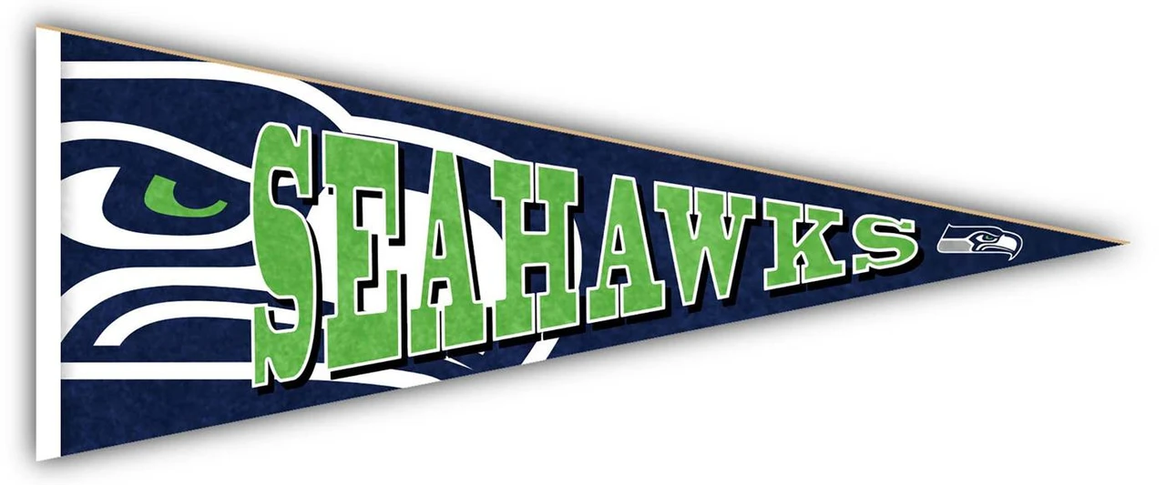 Seattle Seahawks 24" Wood Pennant - Sports Unlimited