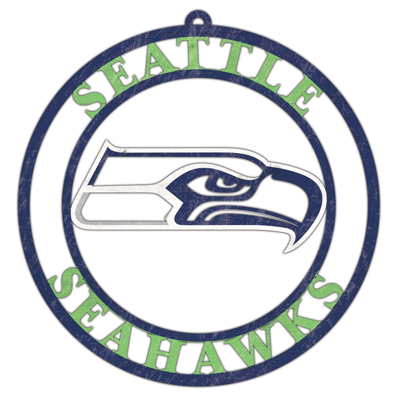 Seattle Seahawks Team Logo Cutout Door Hanger - Sports Unlimited