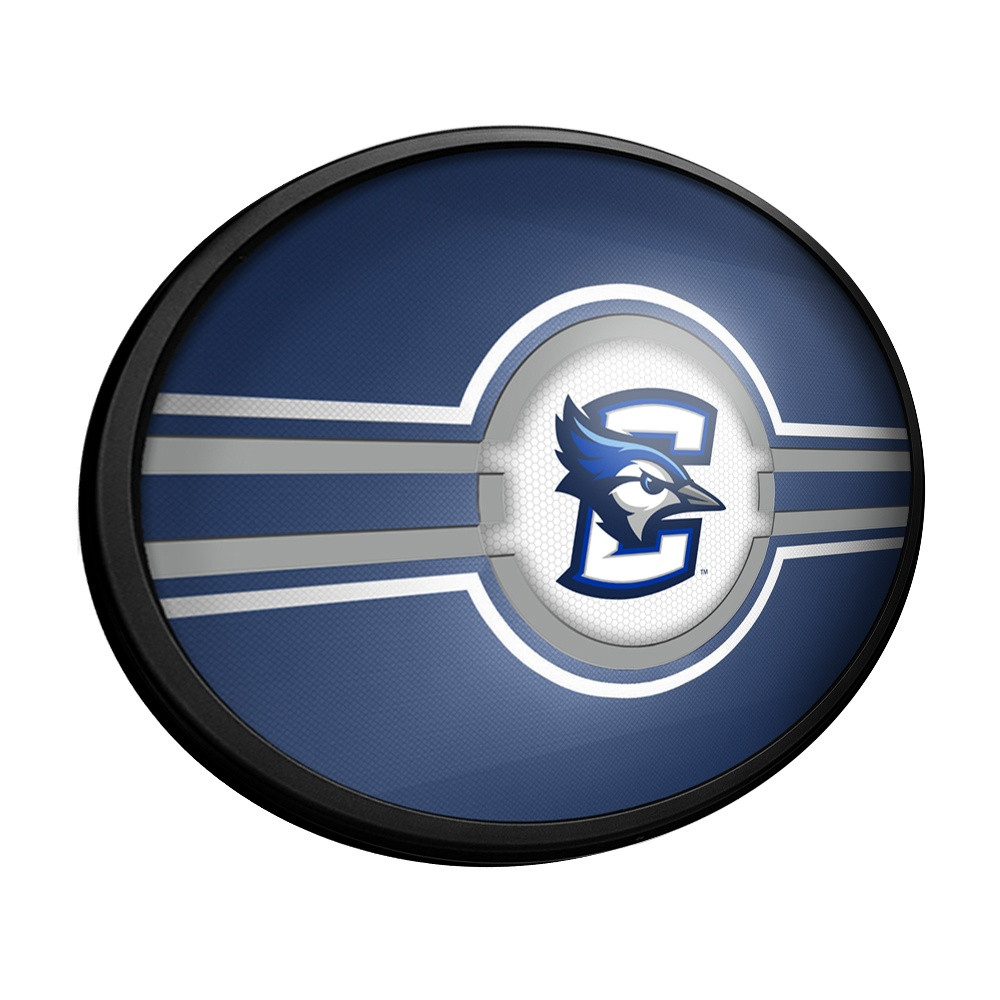 Creighton Bluejays Oval Slimline Lighted Wall Sign - Sports Unlimited