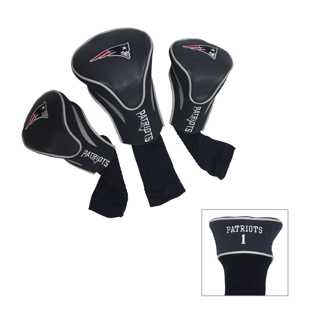 New England Patriots Golf Headcovers - 3 Pack - Sports Unlimited