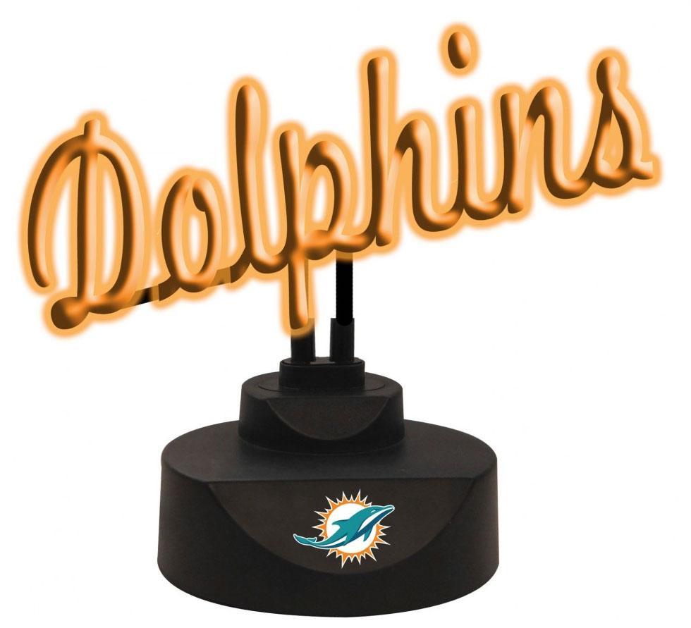 Miami Dolphins Script Neon Desk Lamp - Sports Unlimited