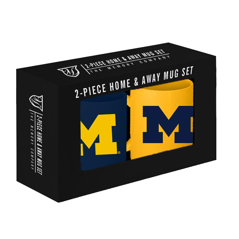 Michigan Wolverines Home & Away Mug Set - Sports Unlimited
