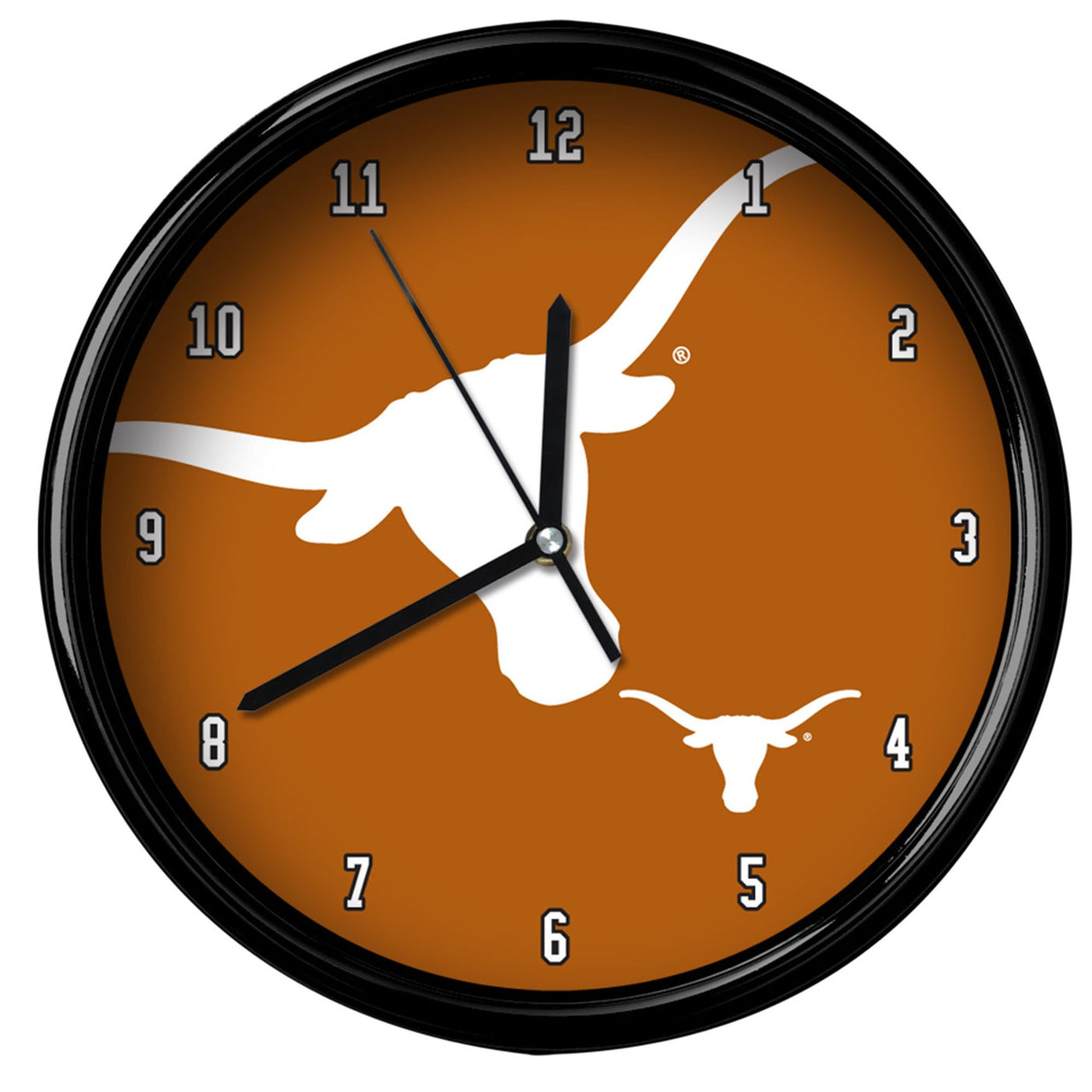 Texas Longhorns Big Logo Clock - Sports Unlimited