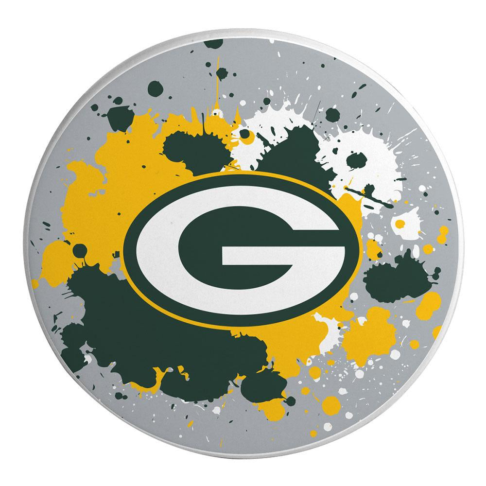 Green Bay Packers Paint Splatter Coaster - Sports Unlimited