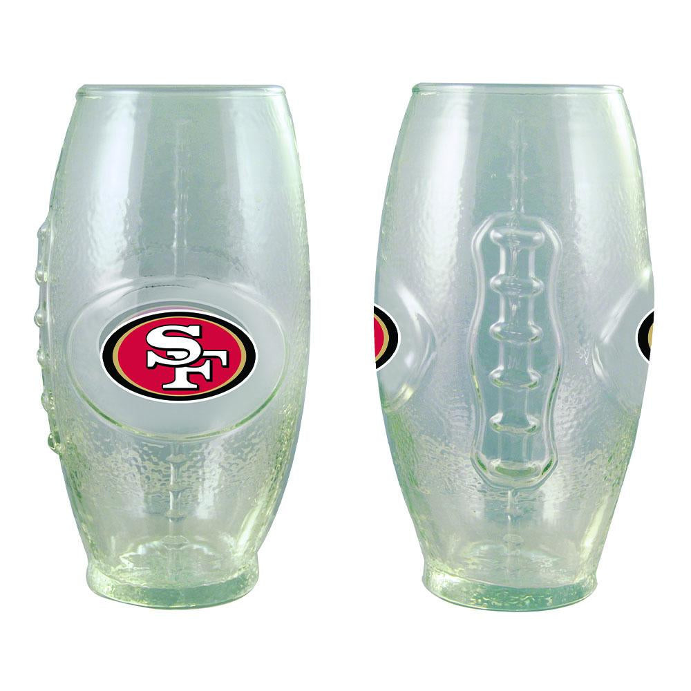 San Francisco 49ers Football Glass - Sports Unlimited