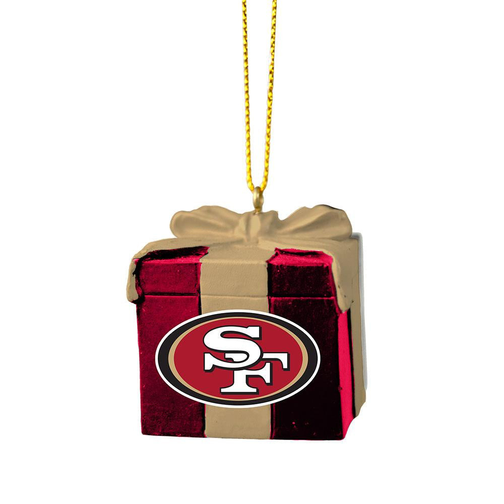 San Francisco 49ers Ribbon Box Ornament - Sports Unlimited