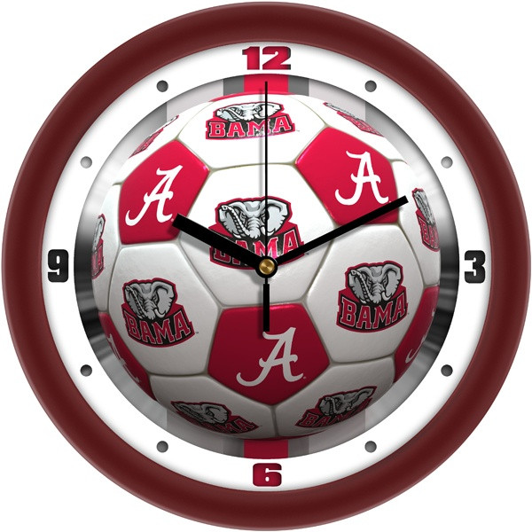 Alabama Crimson Tide Soccer Wall Clock - Sports Unlimited