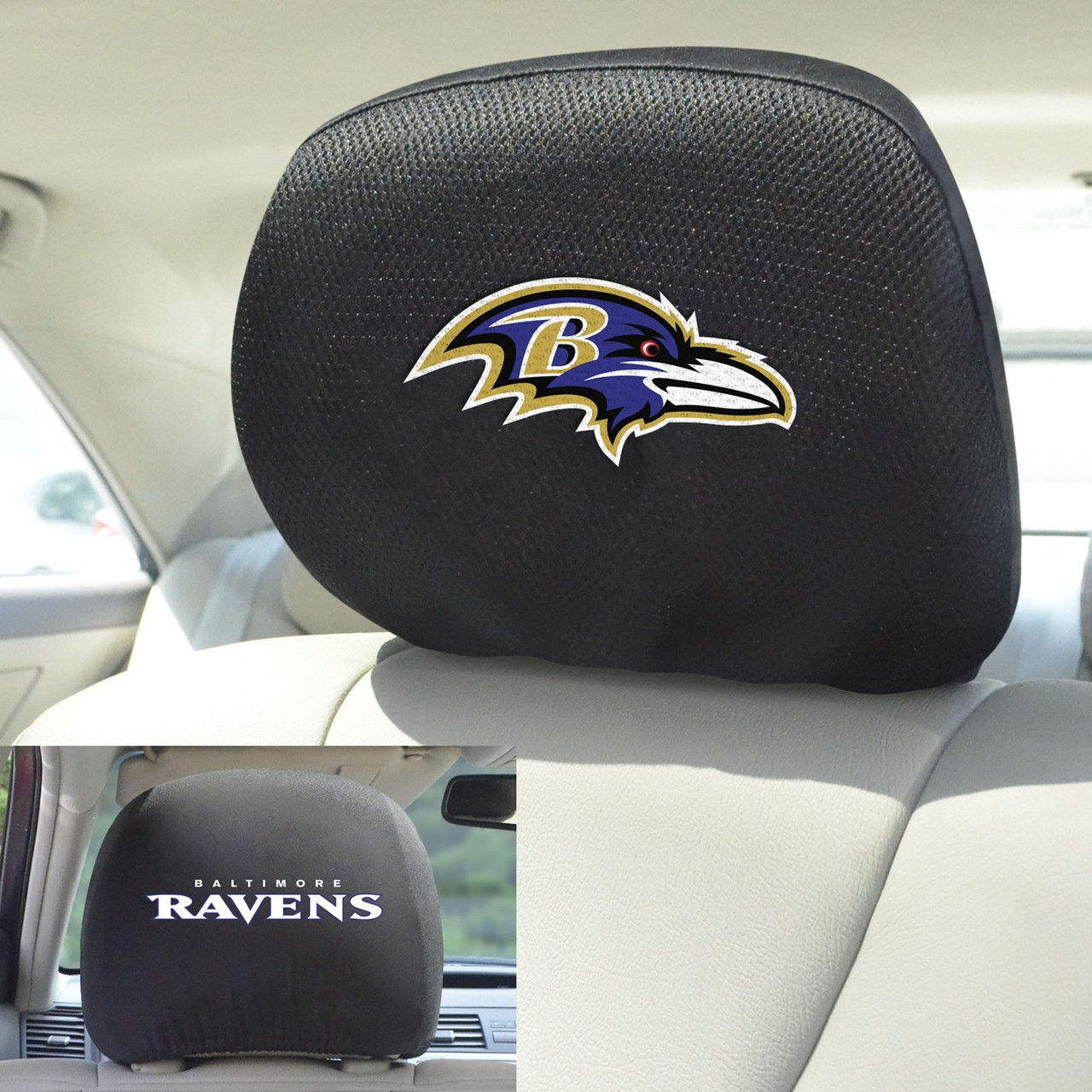 Baltimore Ravens Headrest Covers Sports Unlimited
