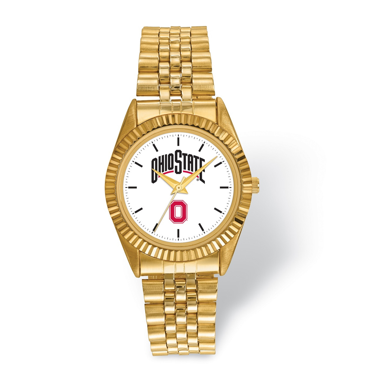 Ohio State Buckeyes Pro Gold Tone Gents Watch - Sports Unlimited