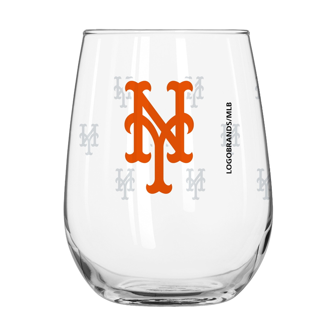 New York Mets 16 oz. Curved Beverage Glass - Sports Unlimited