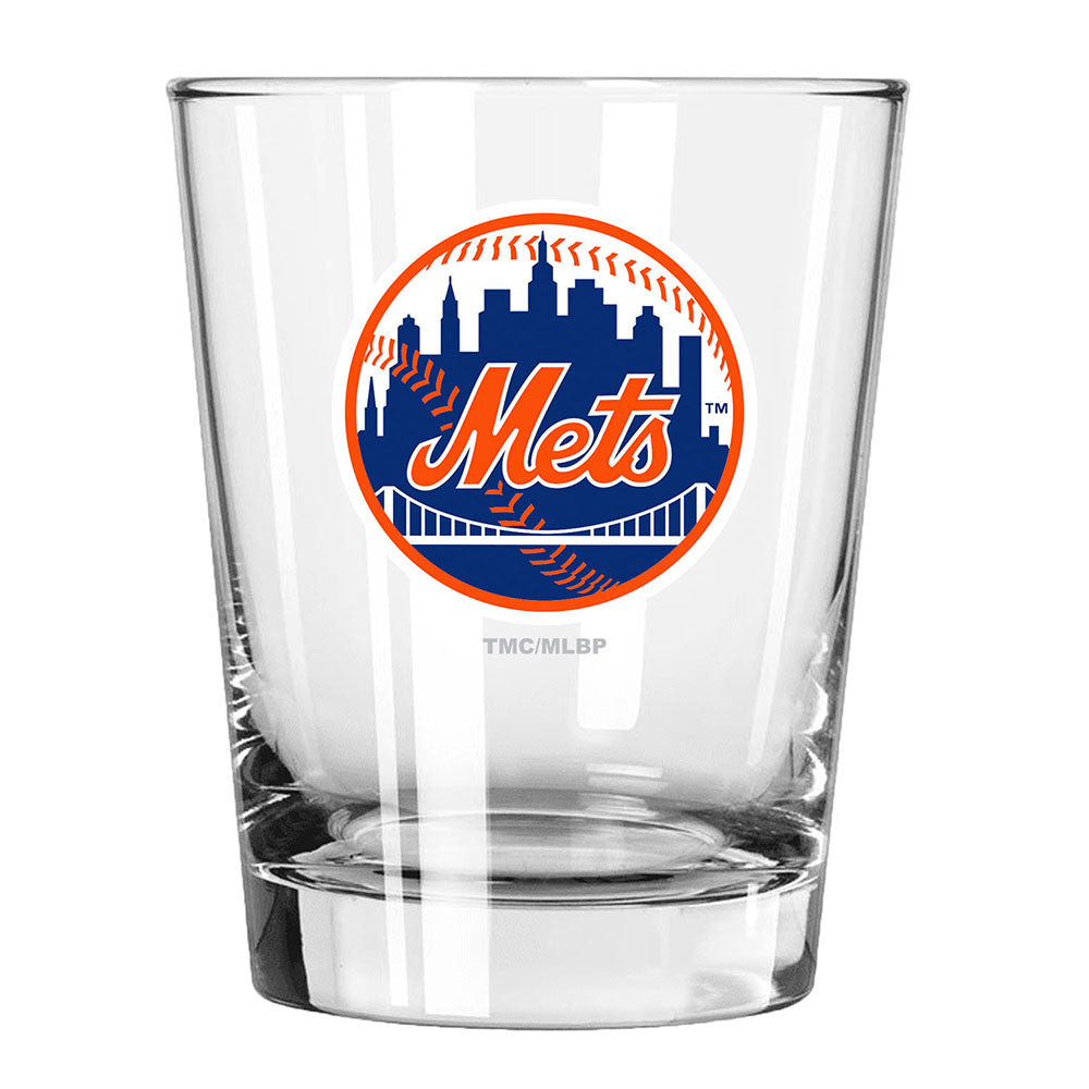 New York Mets 15 oz. Double Old Fashioned Glass - Sports Unlimited