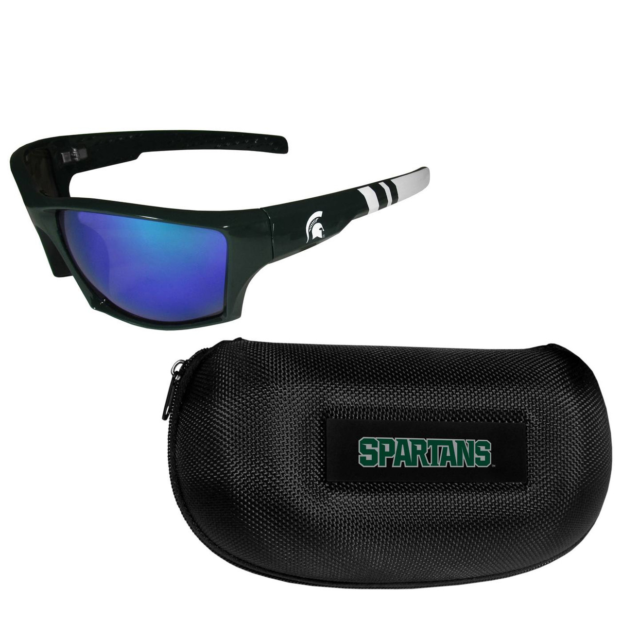 Michigan State Spartans Edge Wrap Sunglass and Case Set - Sports Unlimited