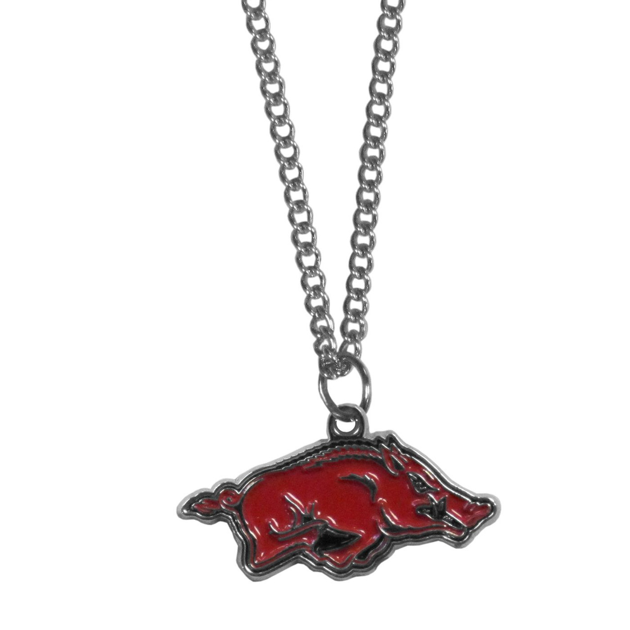 Arkansas Razorbacks Chain Necklace with Small Charm - Sports Unlimited
