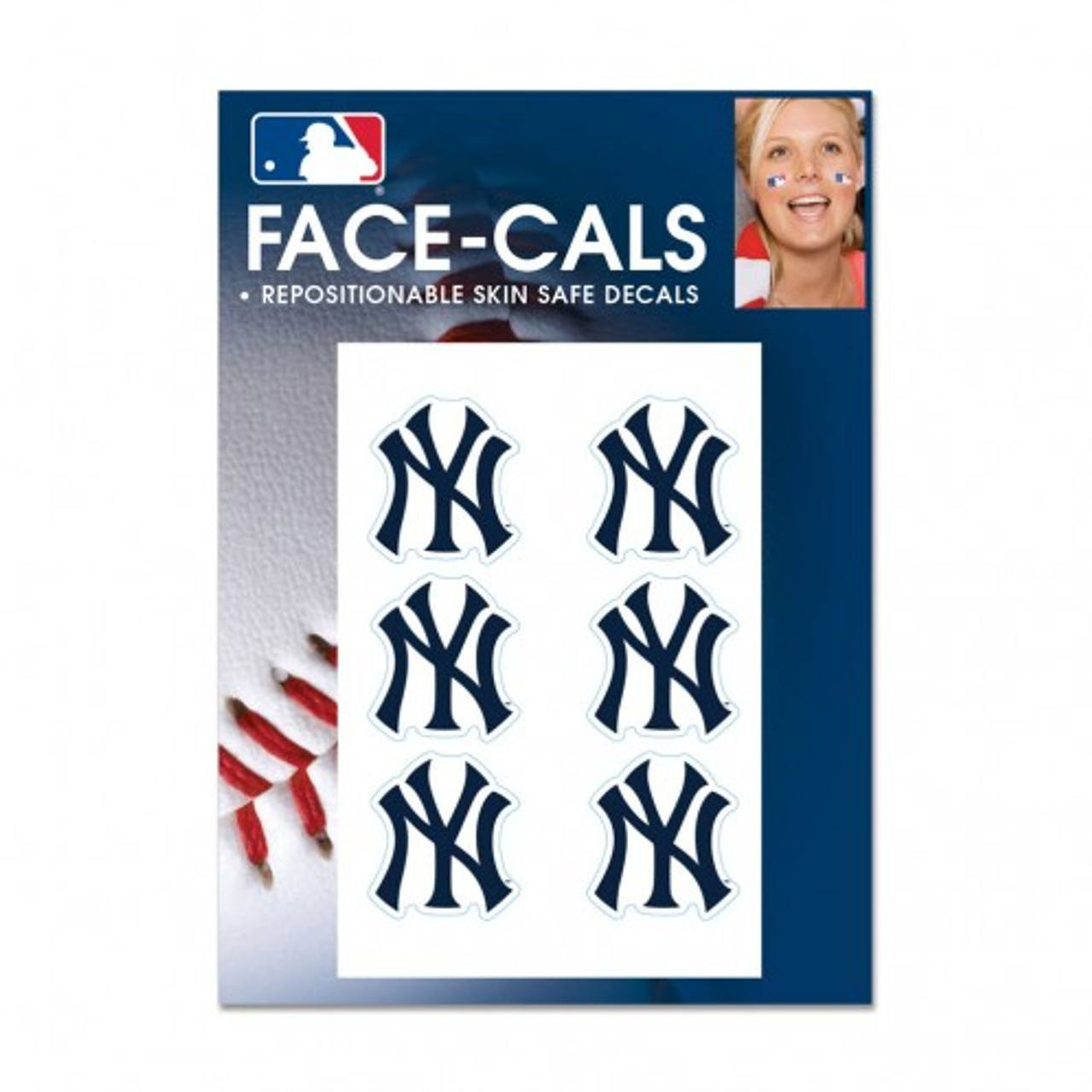 New York Yankees Tattoo Face Decals - Sports Unlimited