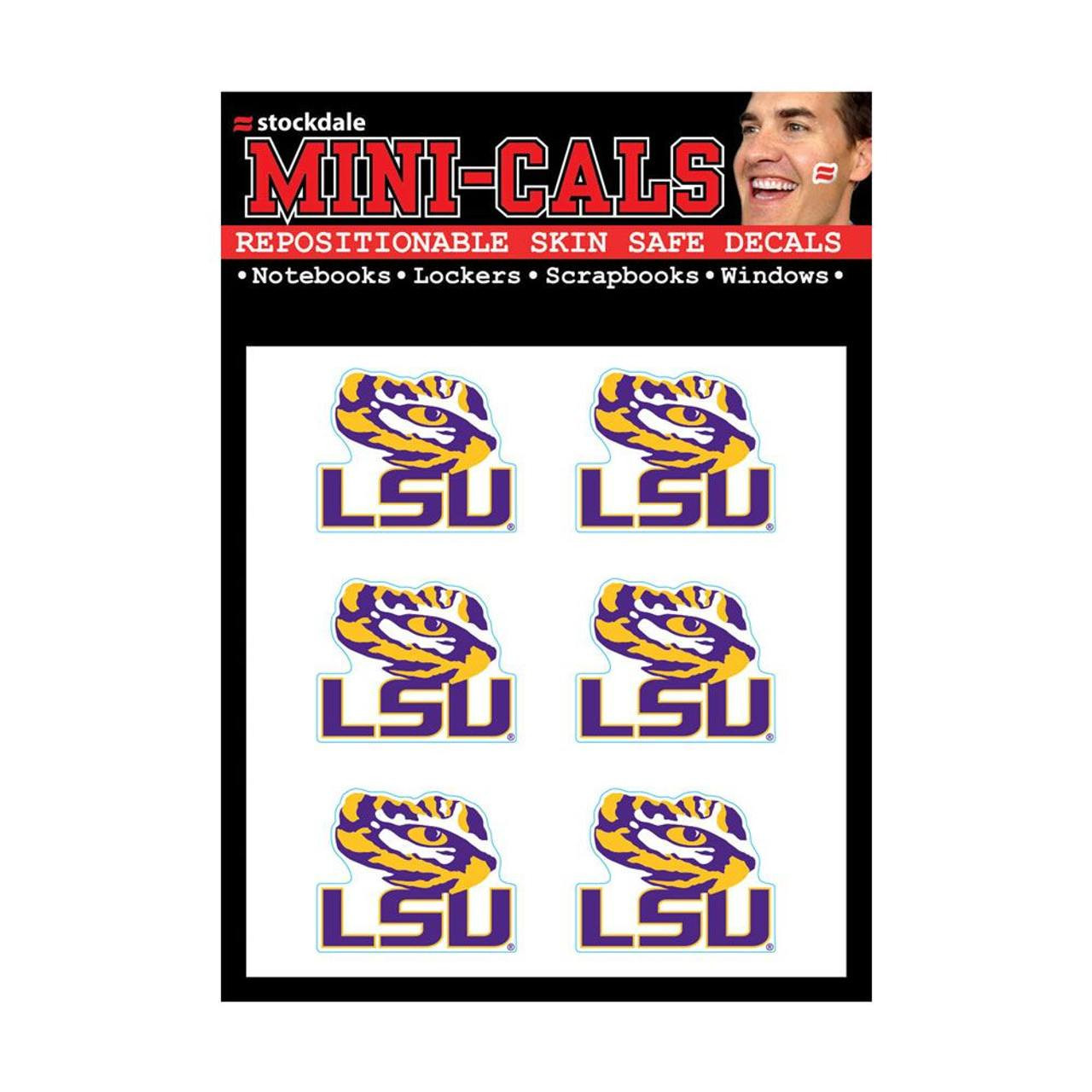 LSU Tigers Tattoo Face Decals - Sports Unlimited